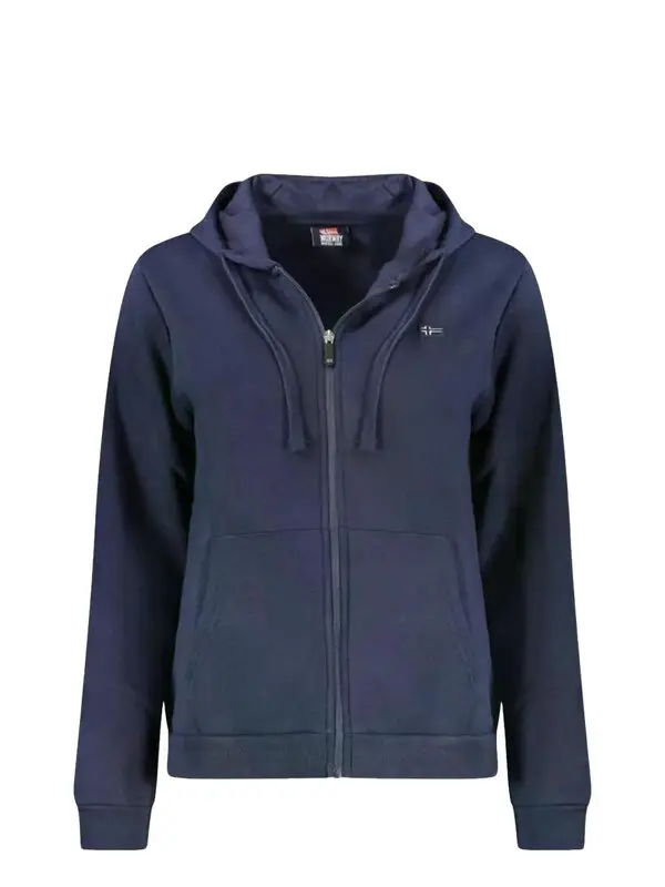 NORWAY 1963 Zip-up Cotton Hoodie - Blue