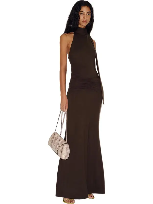 REFORMATION Serena Knit Dress - Brown
