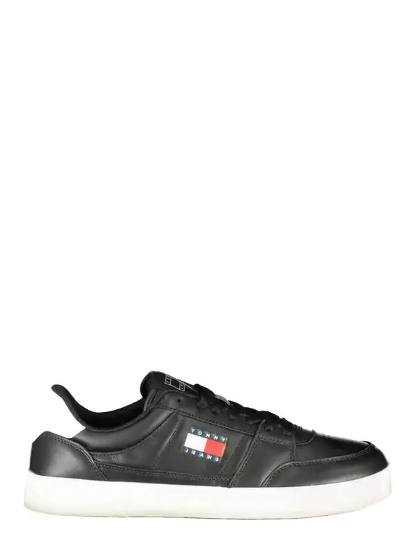 Tommy Hilfiger Logo-patch Sneakers - Black