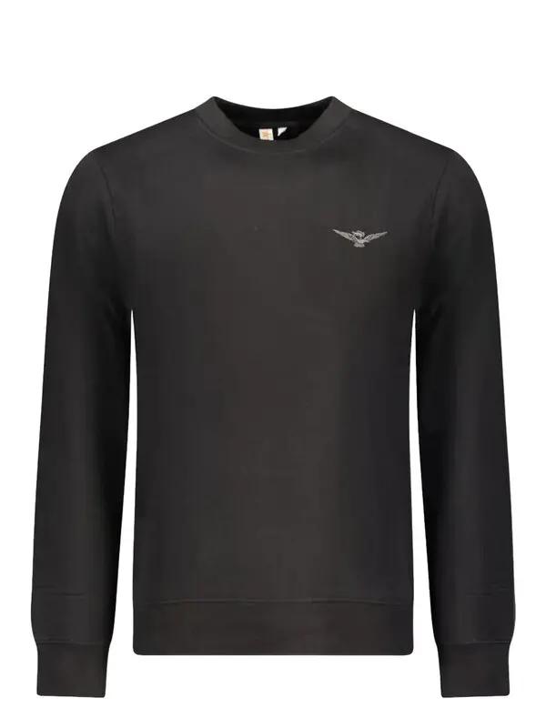 AERONAUTICA MILITARE Logo-embroidered Sweater - Black