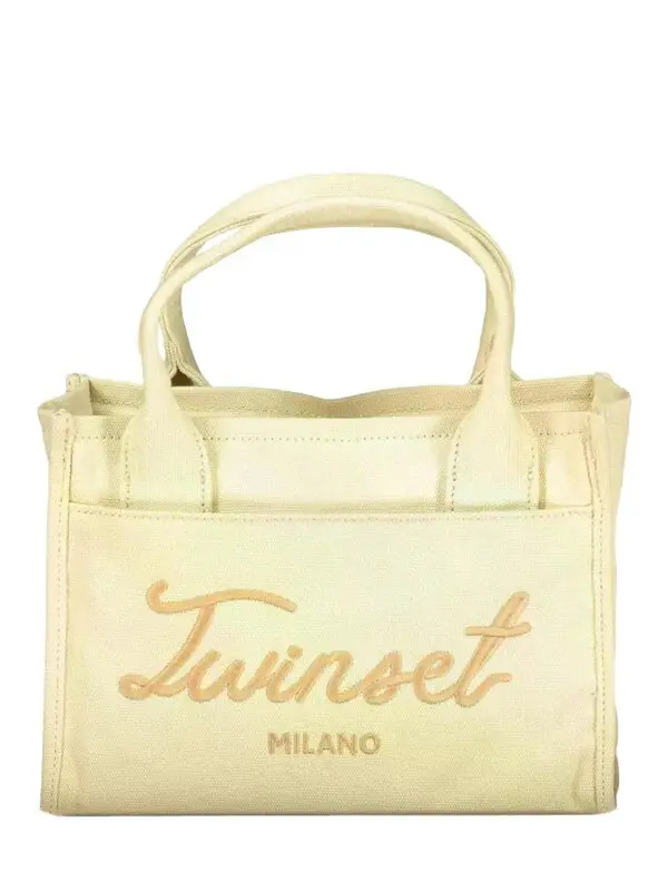 TWINSET Logo-embroidered Tote - Neutrals