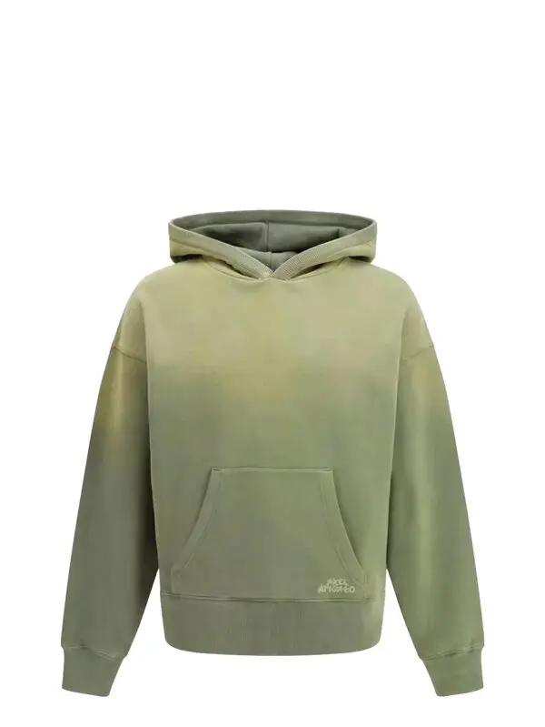 Axel Arigato Ombré-effect Logo-print Hoodie - Green