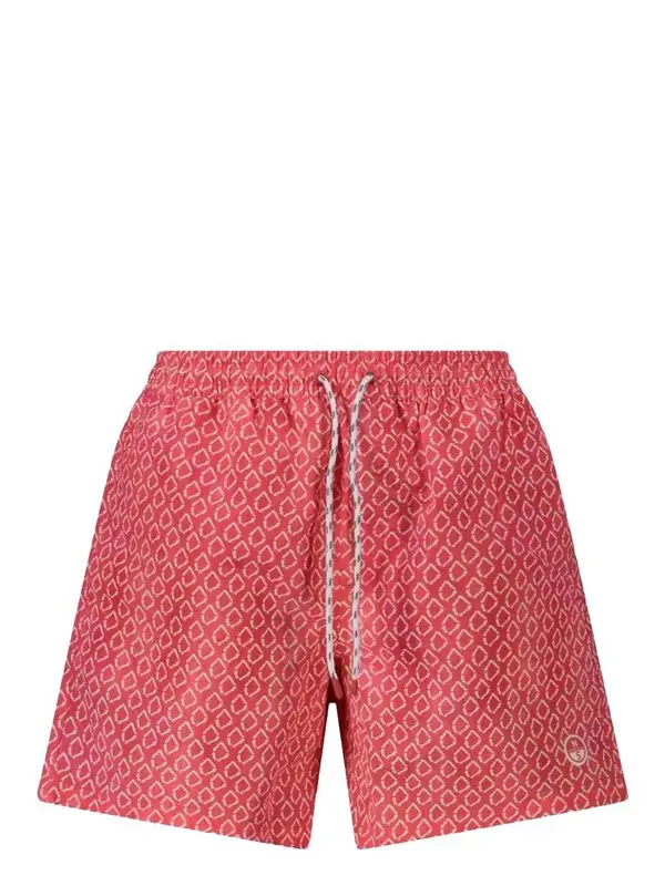 NORTH SAILS Logo-print Drawstring Swim Shorts - Red