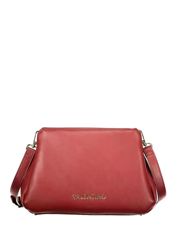 MARIO VALENTINO Logo Lettering Shoulder Bag - Red