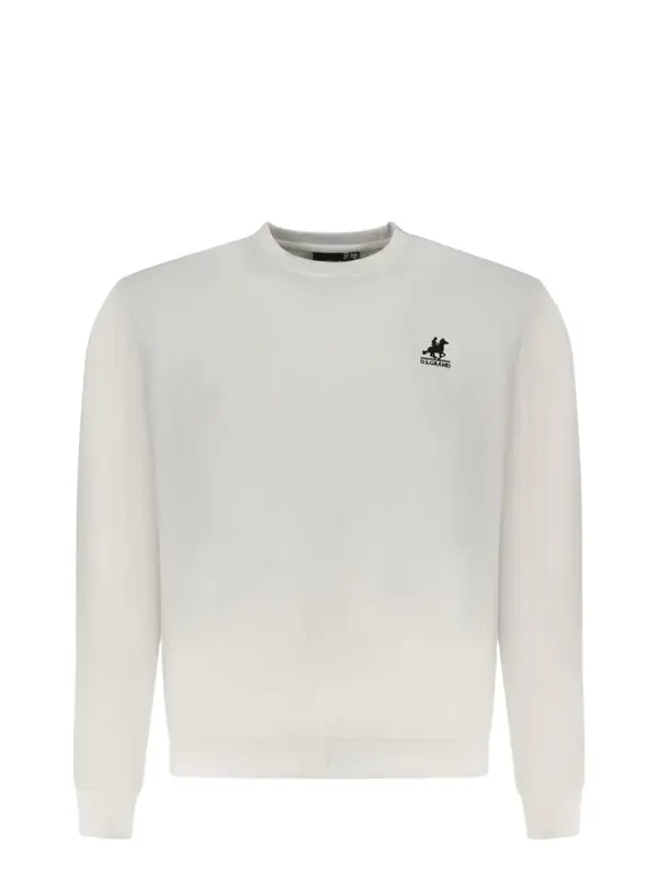 U.S. GRAND Logo-embroidered Cotton Sweatshirt - Neutrals