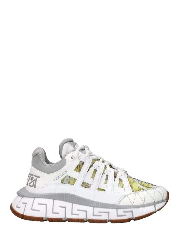 Versace Odissea Leather Sneakers - White