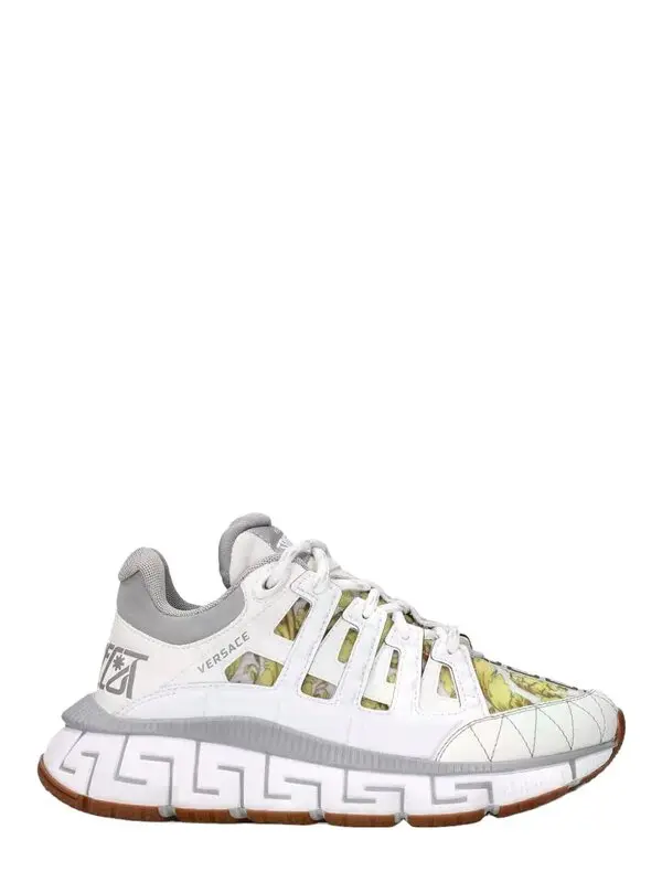Versace Odissea Leather Sneakers - White