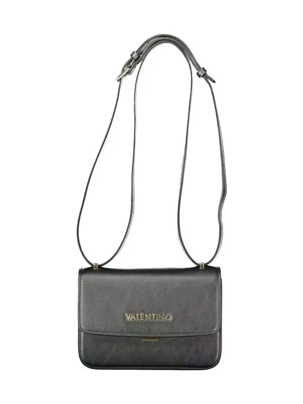 MARIO VALENTINO Logo-lettering Flap Tote Bag - Black