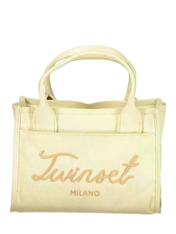 TWINSET Logo-embroidered Tote Bag - Neutrals