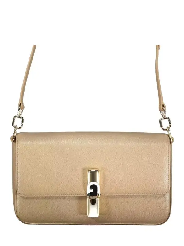 Furla Iride Grained Leather Crossbody Bag - Neutrals