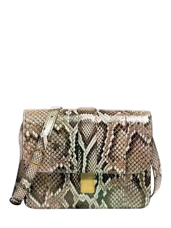 Khaite Blake Buckle Satchel - Neutrals