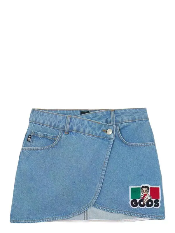 Gcds Betty Boop Mini Skirt - Blue