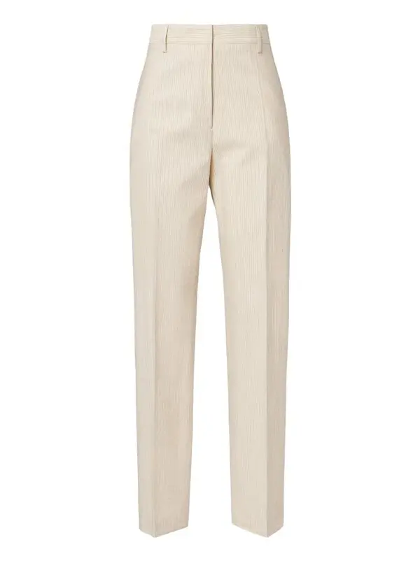 Dries Van Noten Pilar Striped Wide-leg Pants - White