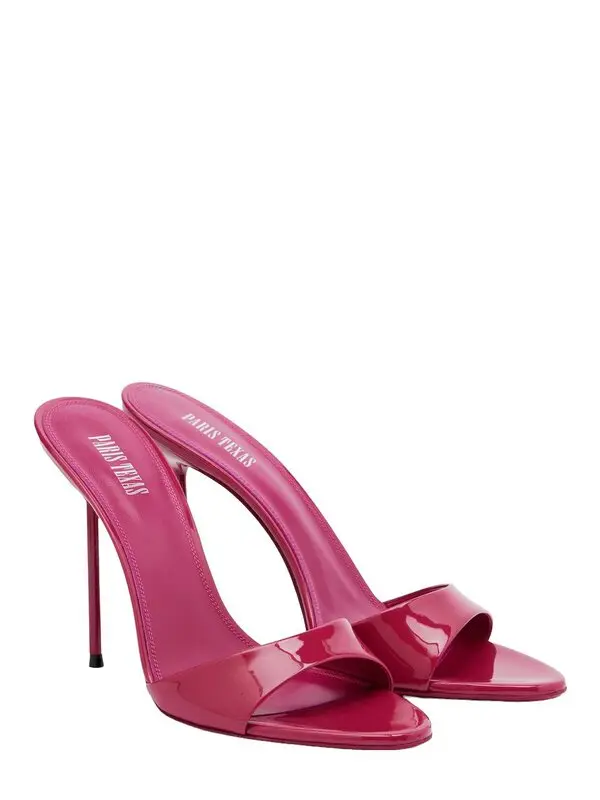 Paris Texas Lidia Patent Leather Mules - Pink
