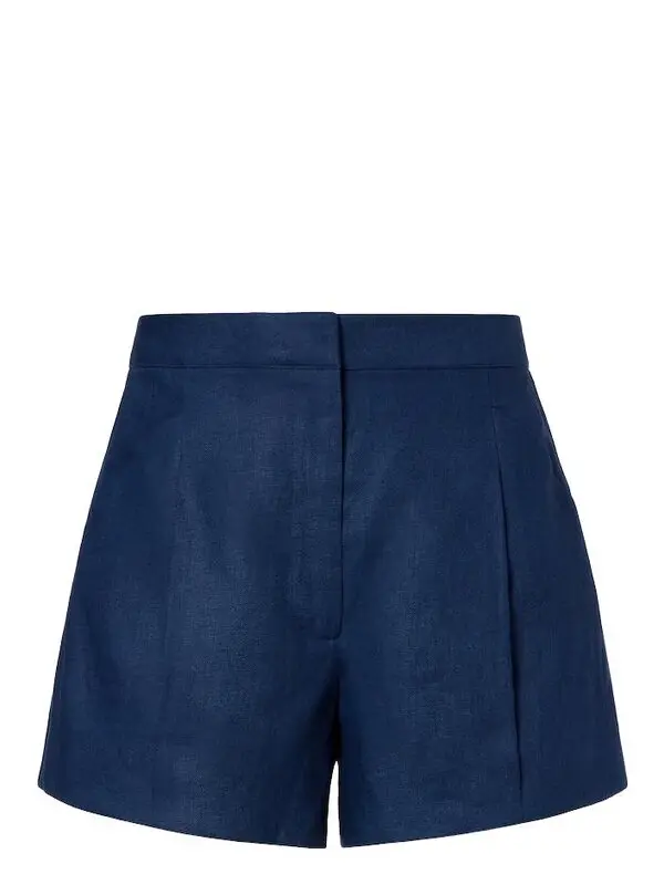 Posse Rosalie Linen Shorts - Blue