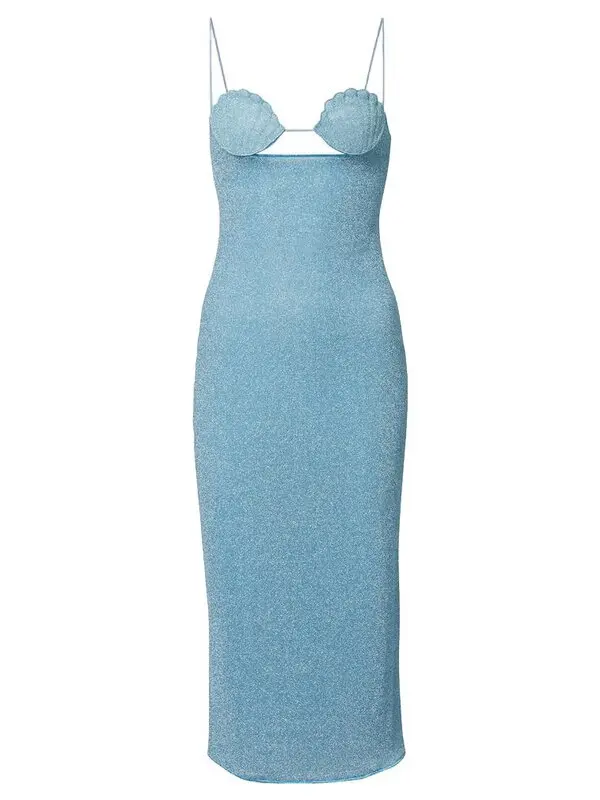 Oseree Lumière Midi Dress - Blue