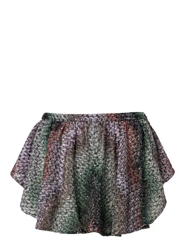 Missoni Sequined Lamé Miniskirt - Multicoloured