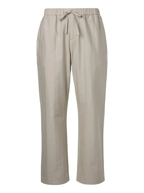 Frescobol Carioca Rocha Cotton Twill Wide-leg Pants - Green