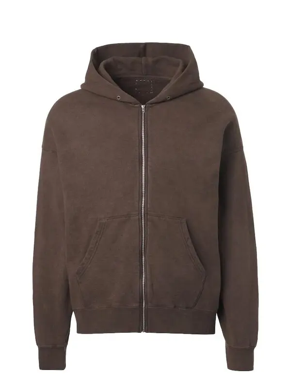Visvim Jumbo Cotton Jersey Hoodie - Brown