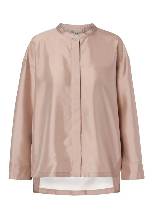 Max Mara Racconto Satin Shirt - Pink
