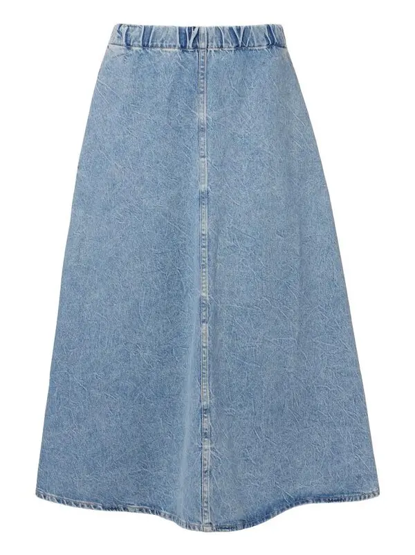 AGOLDE X Maria Mcmanus Denim Midi Skirt - Blue