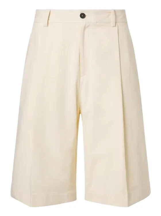 Studio Nicholson Fowld Bermuda Shorts - Beige