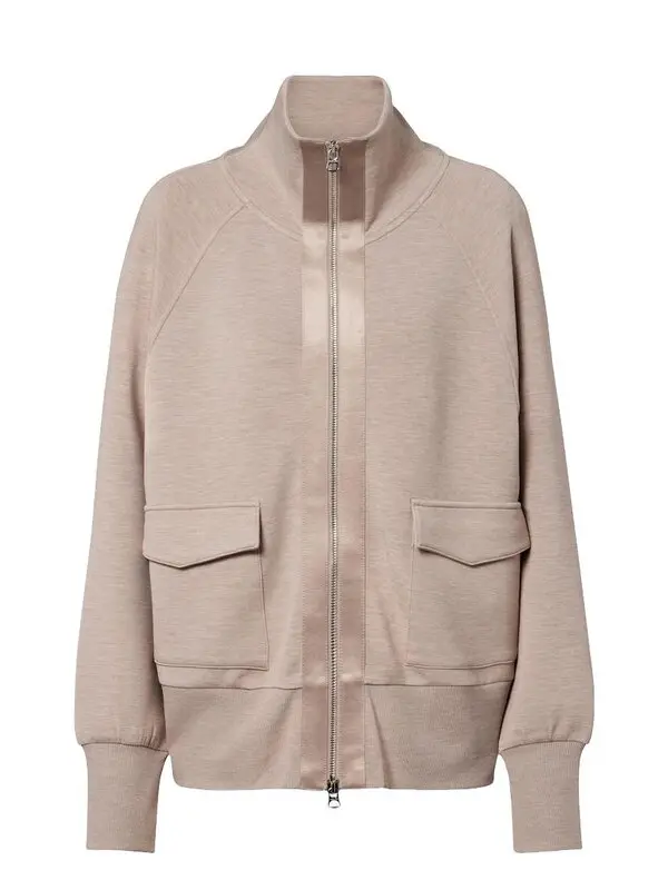 Varley Roxbury Zip-up Sweatshirt - Beige