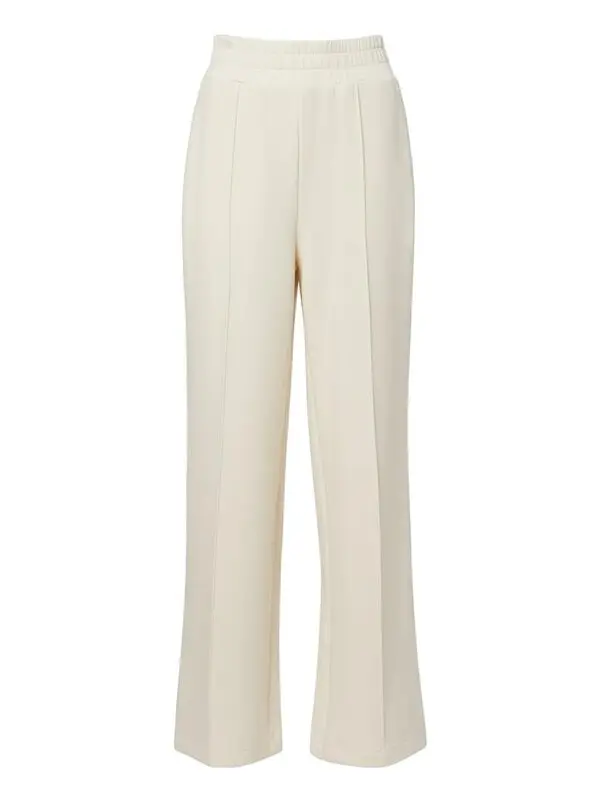 Varley Wide-leg Sweatpants In Mauvewood - White