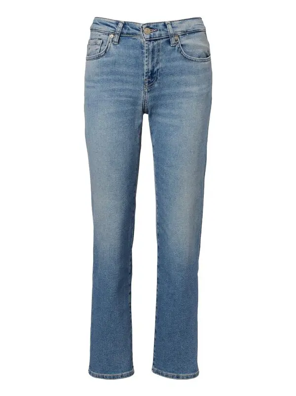 7 For All Mankind Calie Straight Jeans - Blue