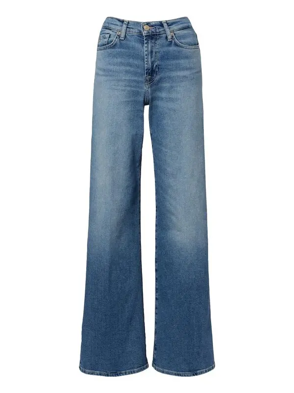 7 For All Mankind Lotta Wide-leg Jeans - Blue