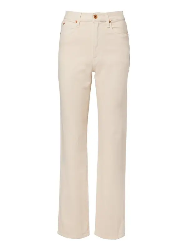 SLVRLAKE London Straight Leg Jeans - White