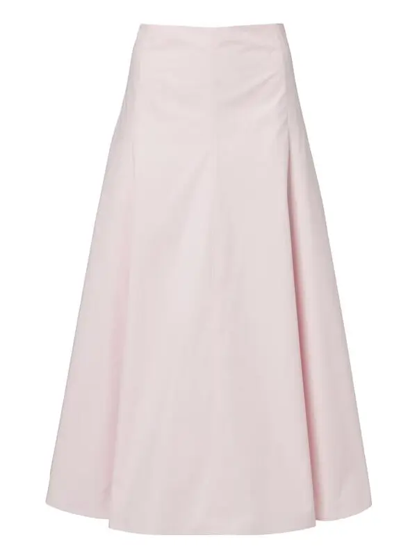 Jacquemus Triangle Cotton Poplin Midi Skirt - Pink