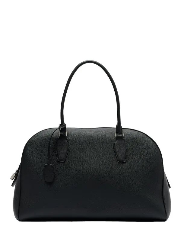 THE ROW India Leather Top-handle Bag - Black