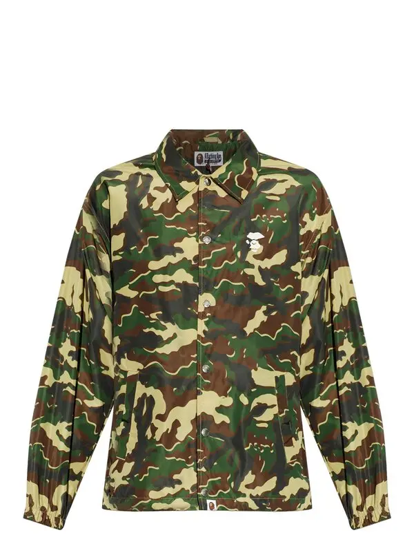 A BATHING APE Camo Motif Jacket - Green