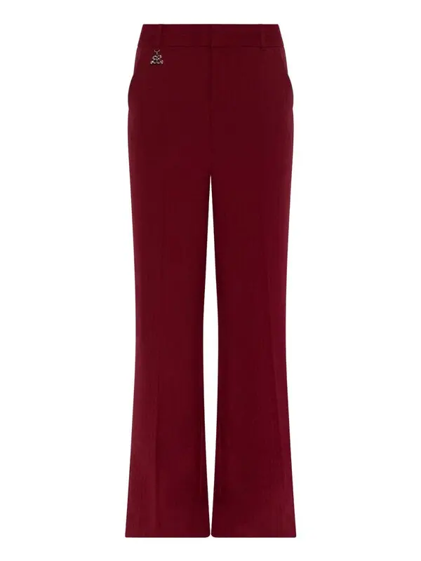GESTUZ X Barbie Flared Trousers - Burgundy