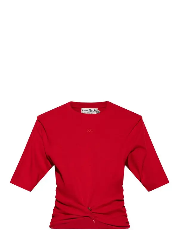GESTUZ X Barbie Knit Blouse - Red