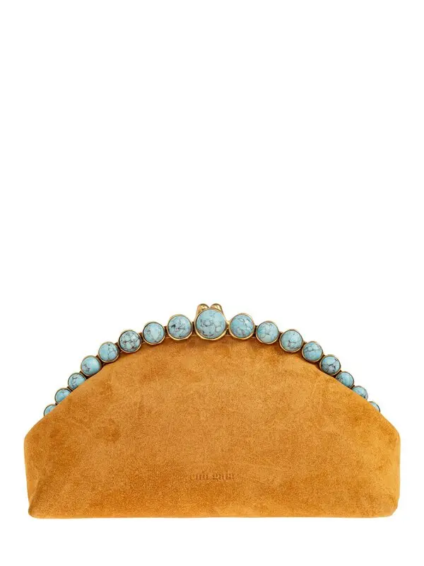 Cult Gaia Una Clutch - Brown