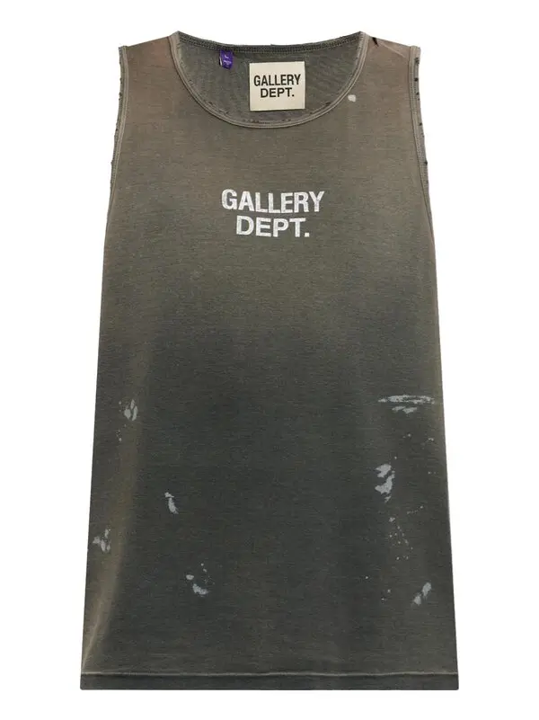 GALLERY DEPT. Sleeveless T-shirt With Logo - Grey