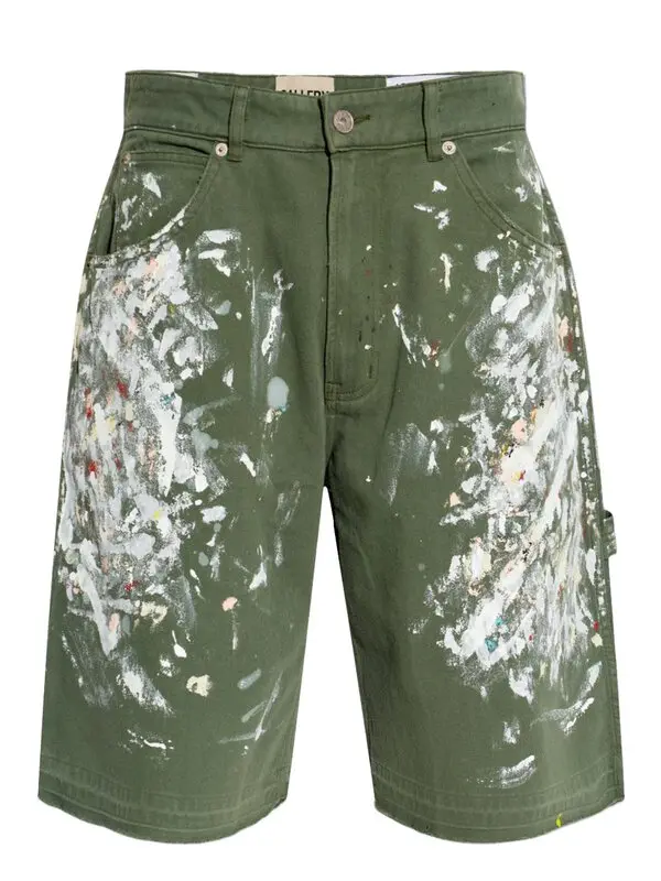 GALLERY DEPT. Vintage-effect Denim Shorts - Green