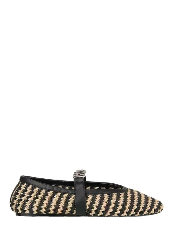 Gcds Woven Ballet Flats - Black