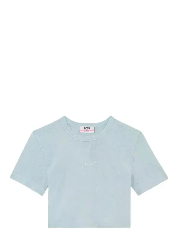 Gcds Logo-detail T-shirt - Blue