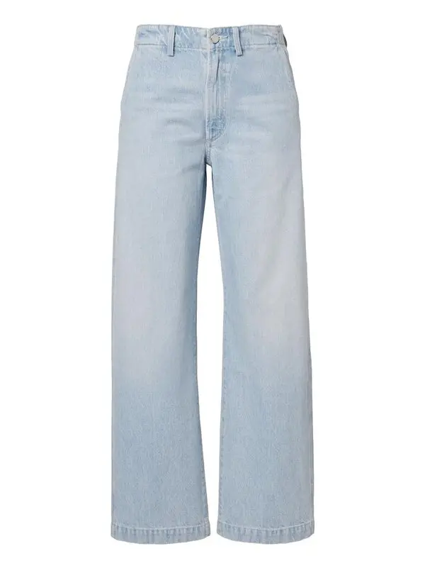 AGOLDE X Maria Mcmanus Faded Wide-leg Jeans - Blue