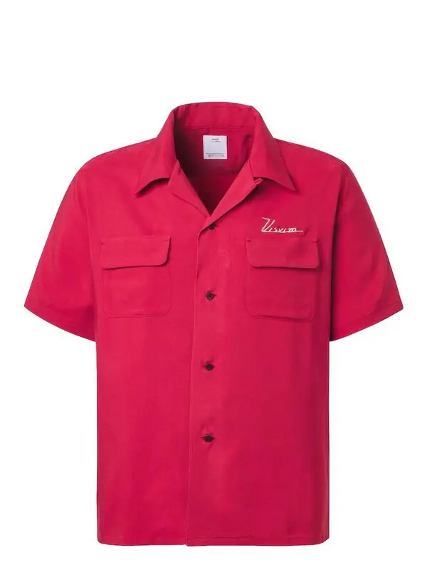 Visvim Judd Canvas Bowling Shirt - Red