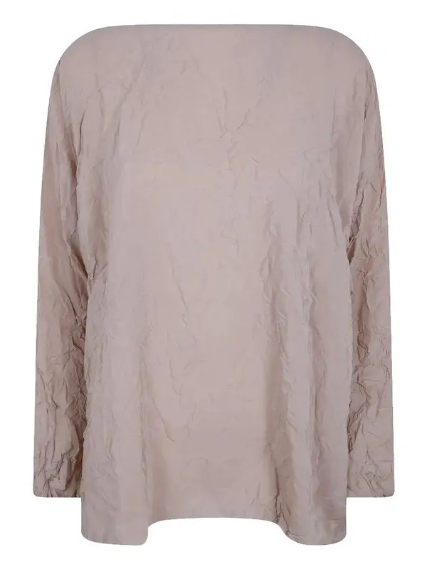 DANIELA GREGIS Round Neck Shirt - Beige