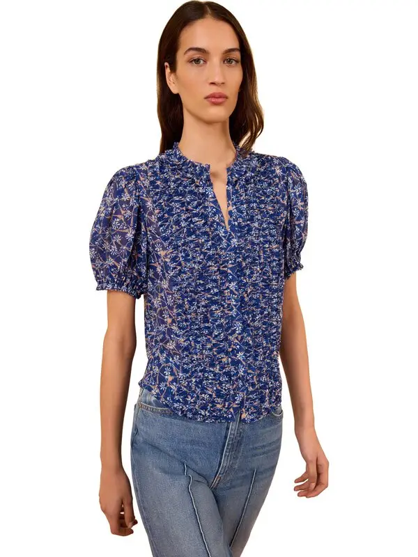 Ulla Johnson Adira Silk Blouse - Dusk
