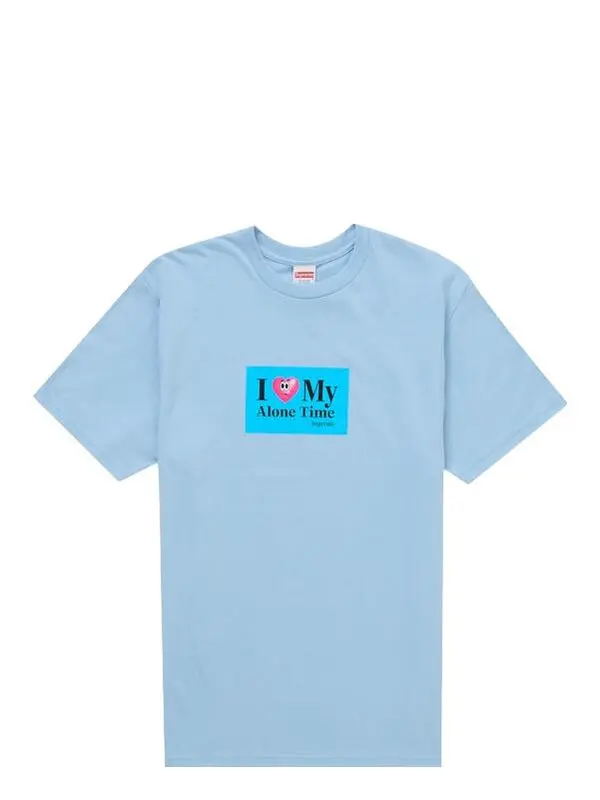 Supreme Alone Time Tee Shirt - Powder Blue