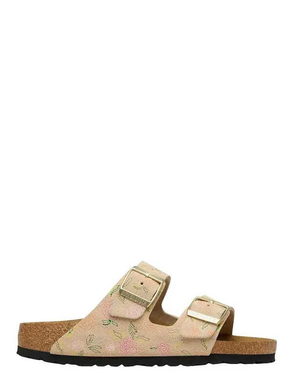 BIRKENSTOCK Arizona Suede Sandals - Sandcastle Flower Print