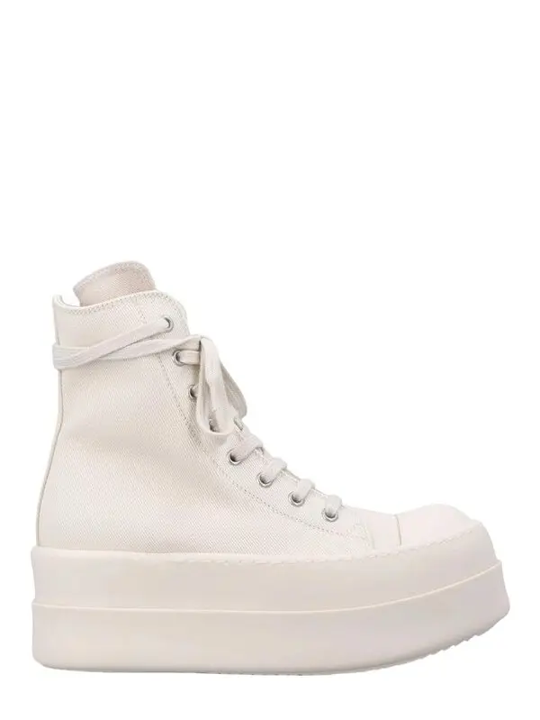Rick Owens Mega Bumper High-top Sneakers - Milk