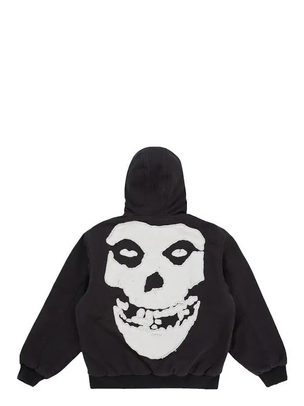 Supreme The Misfits Hooded Work Jacket - Black