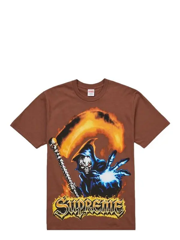 Supreme Grim Reaper Tee Shirt - Brown